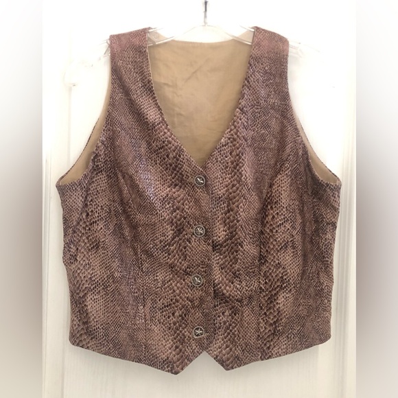 Banjo | Jackets & Coats | Vintage Banjo Country Western Faux Snake Skin ...